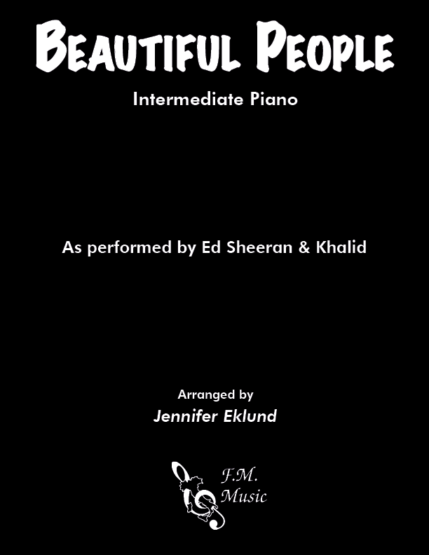 Beautiful People (Intermediate Piano) By Ed Sheeran, Khalid - F.M ...