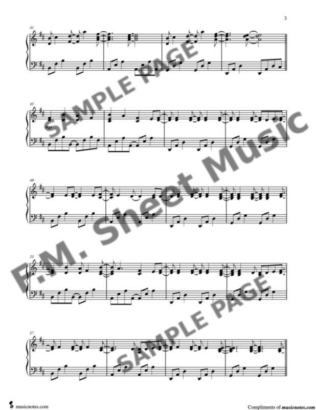 Stitches (Intermediate Piano) By Shawn Mendes - F.M. Sheet Music - Pop ...