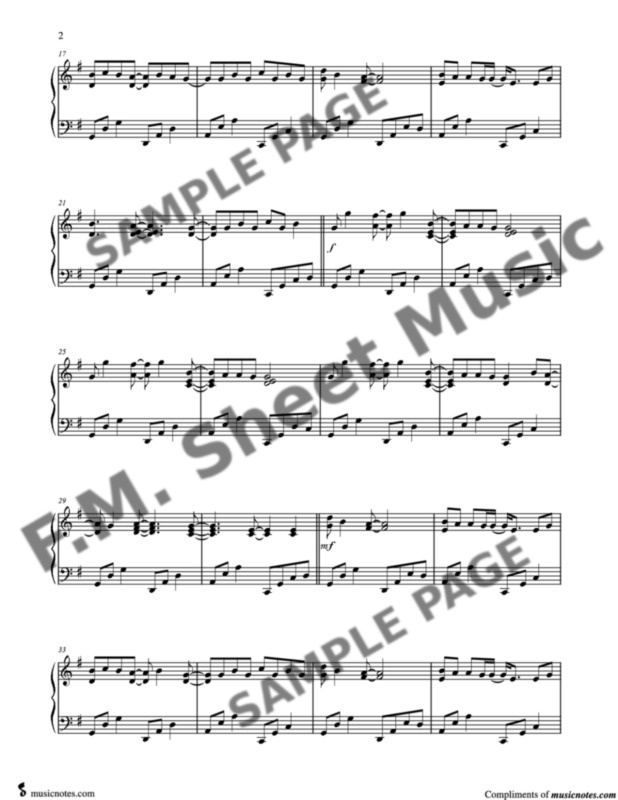 Closing Time (Intermediate Piano) By Semisonic - F.M. Sheet Music - Pop ...