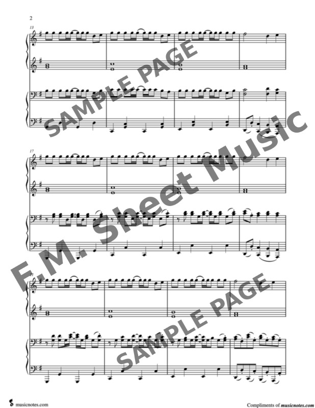 Baby Shark (Easy Piano with Teacher Duet) By Johnny Only - F.M. Sheet ...