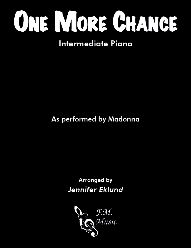 One More Chance (Intermediate Piano) By Madonna - F.M. Sheet Music ...