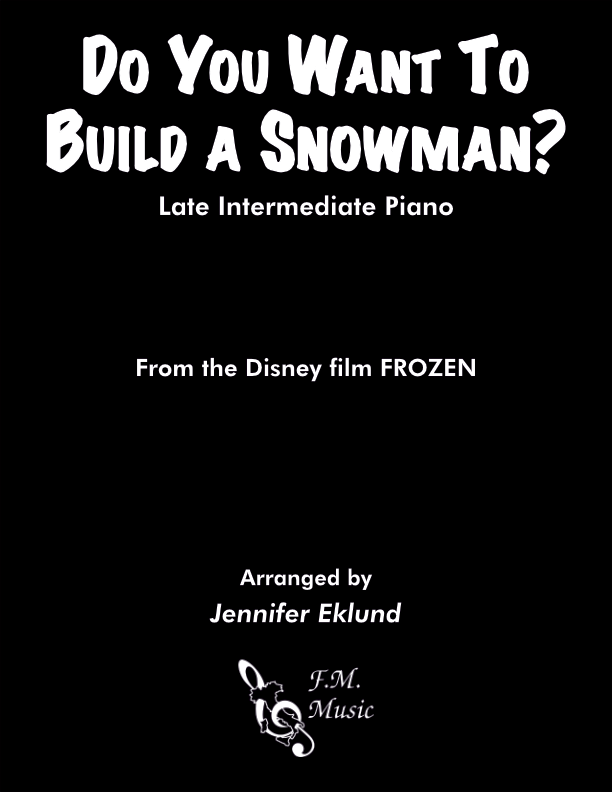 Do You Wanna Build A Snowman Piano Sheet Music Printable