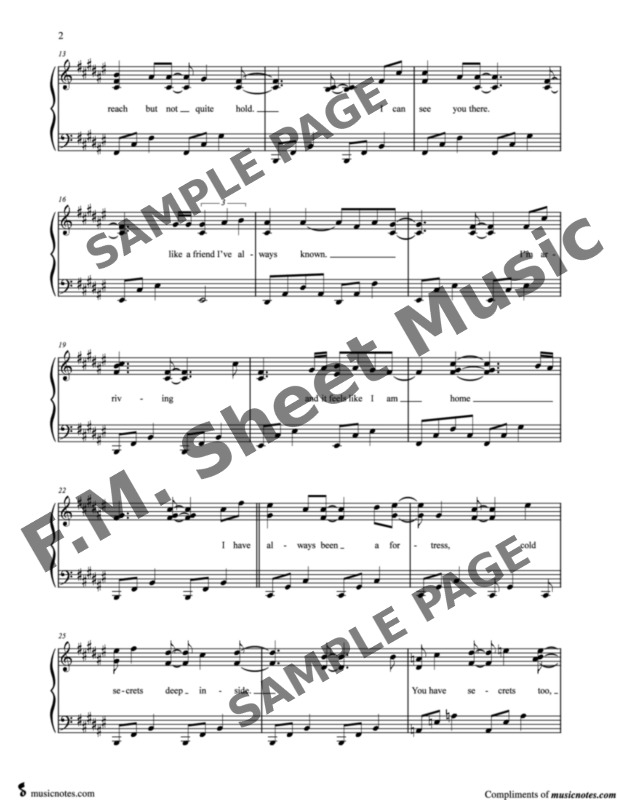 Show Yourself (Frozen 2) (Intermediate Piano) By Idina Menzel & Evan ...