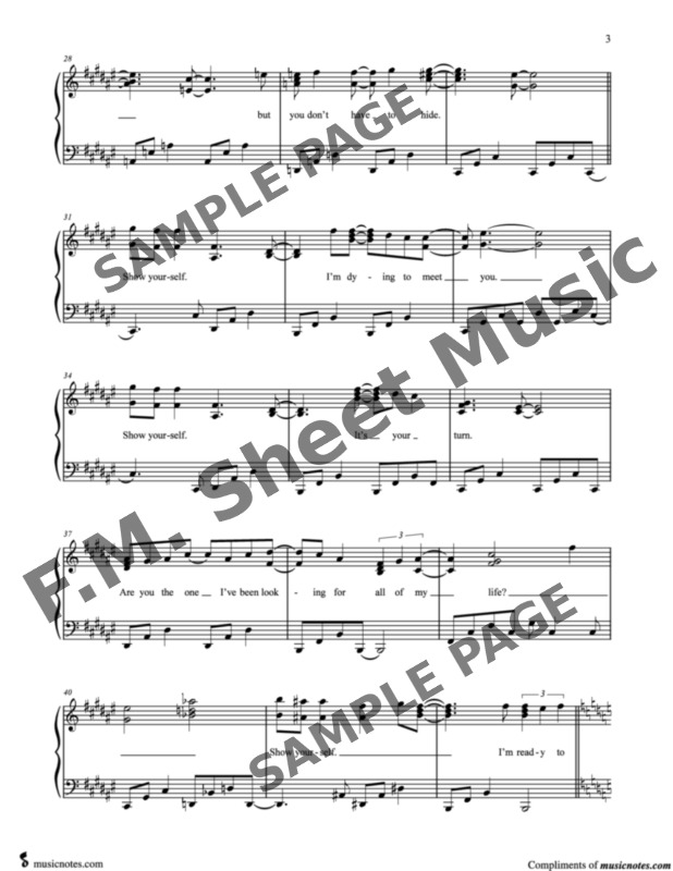 Show Yourself (Frozen 2) (Intermediate Piano) By Idina Menzel & Evan ...