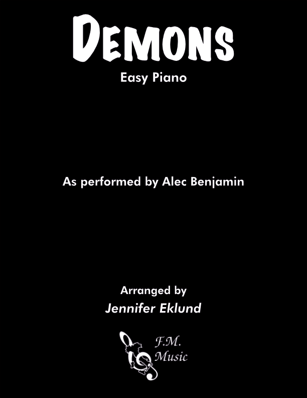 Demons (Easy Piano) By Alec Benjamin - F.M. Sheet Music - Pop ...