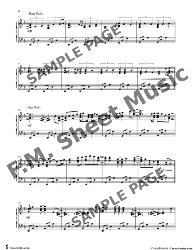 Smooth Operator (Late Intermediate Piano) By Sade - F.M. Sheet Music ...