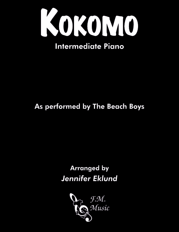 Kokomo (Intermediate Piano) By The Beach Boys - F.M. Sheet Music - Pop ...