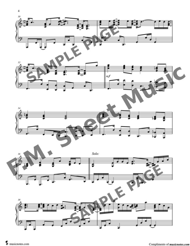 Let It Be (Late Intermediate Piano) By The Beatles - F.M. Sheet Music ...