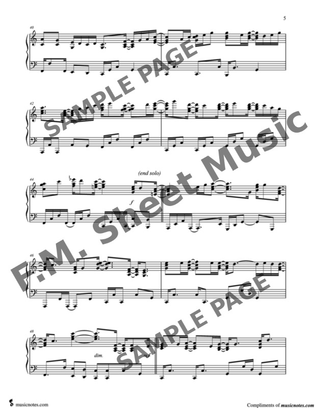 Let It Be (Late Intermediate Piano) By The Beatles - F.M. Sheet Music ...