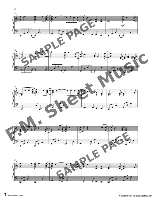 Let It Be (Intermediate Piano) By The Beatles - F.M. Sheet Music - Pop ...