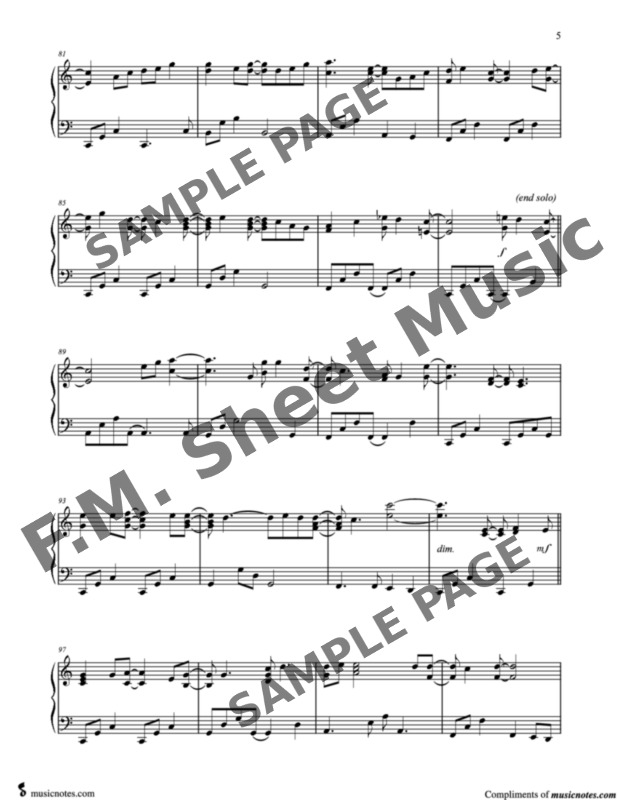 Let It Be (Intermediate Piano) By The Beatles - F.M. Sheet Music - Pop ...