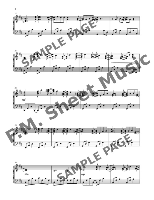 Counting Blue Cars (Intermediate Piano) By Dishwalla - F.M. Sheet Music ...