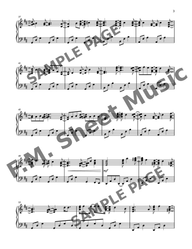 Counting Blue Cars (Intermediate Piano) By Dishwalla - F.M. Sheet Music ...