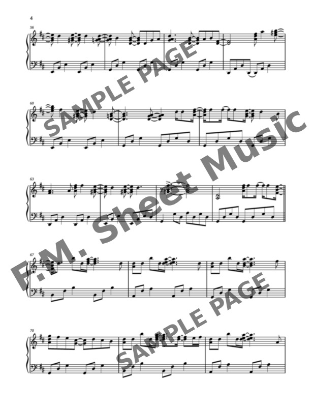 Counting Blue Cars (Intermediate Piano) By Dishwalla - F.M. Sheet Music ...