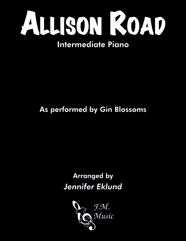 Allison Road (Intermediate Piano) By Gin Blossoms - F.M. Sheet Music ...