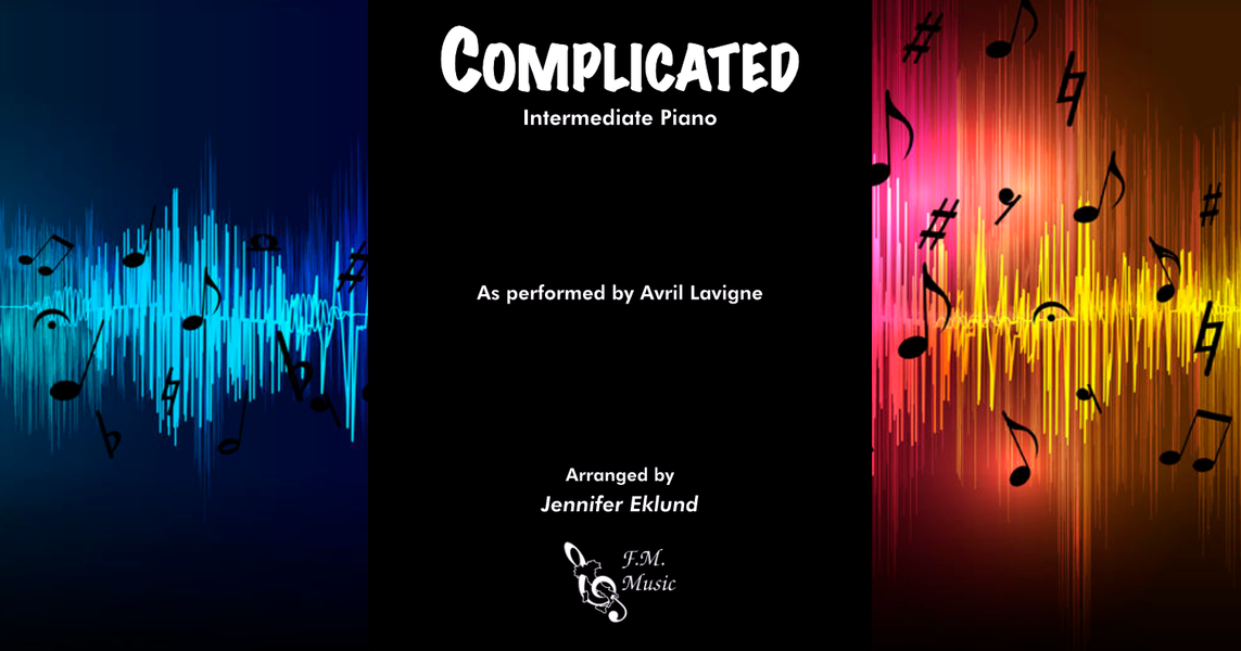 Complicated (Intermediate Piano) By Avril Lavigne - F.M. Sheet Music ...