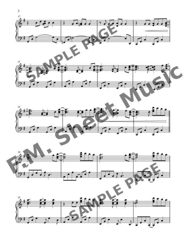 Firework (Intermediate Piano) By Katy Perry - F.M. Sheet Music - Pop ...