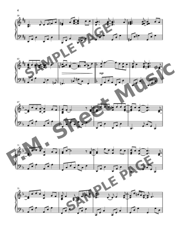 Right Down the Line (Intermediate Piano) By Gerry Rafferty - F.M. Sheet ...