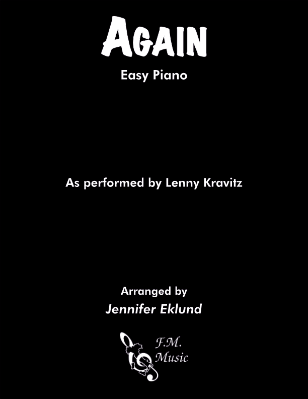 Again (Easy Piano) By Lenny Kravitz - F.M. Sheet Music - Pop ...