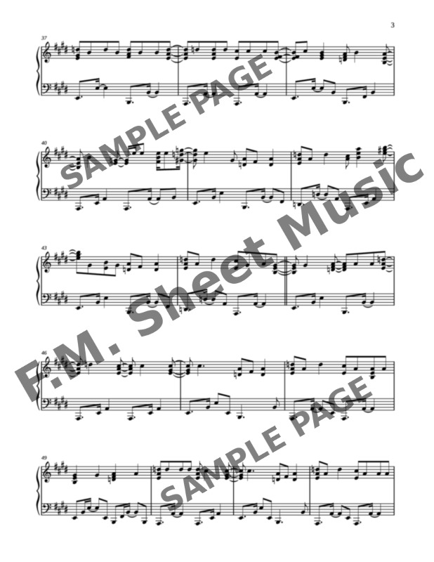 Bittersweet Symphony (Advanced Piano) By The Verve - F.M. Sheet Music ...