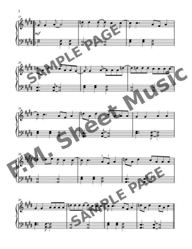 Bittersweet Symphony (Easy Piano) By The Verve - F.M. Sheet Music - Pop ...