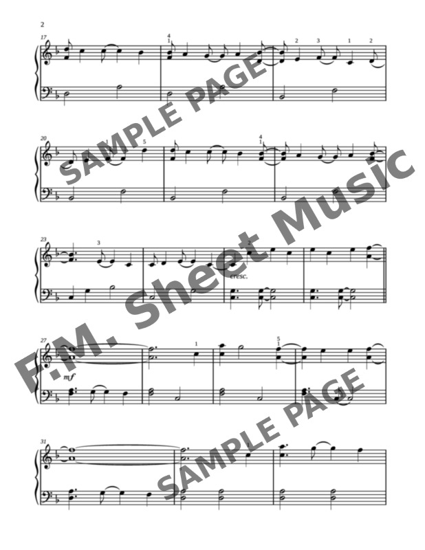 The Reason (Easy Piano) By Hoobastank - F.M. Sheet Music - Pop ...