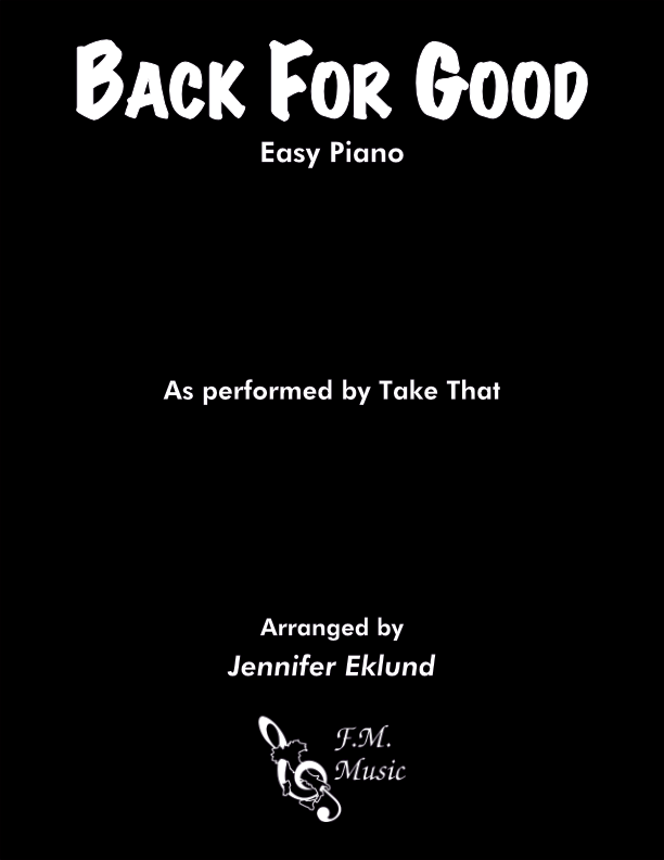 Back for Good (Easy Piano) By Take That - F.M. Sheet Music - Pop ...