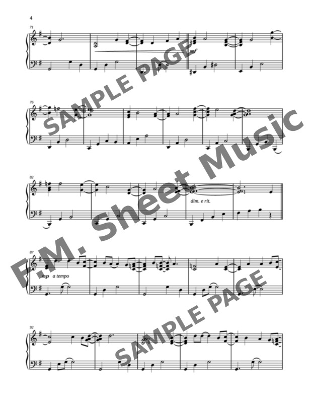 Diary (Intermediate Piano) By Bread - F.M. Sheet Music - Pop ...