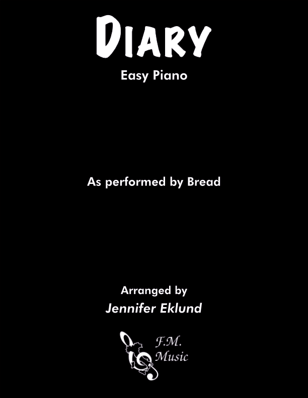 Diary (Easy Piano) By Bread - F.M. Sheet Music - Pop Arrangements by ...