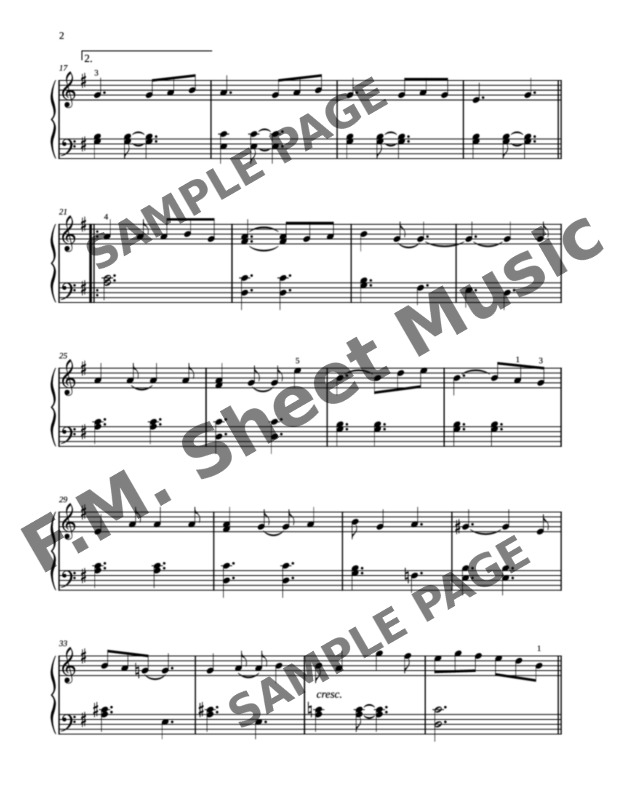 You Send Me (Easy Piano) By Sam Cooke - F.M. Sheet Music - Pop ...
