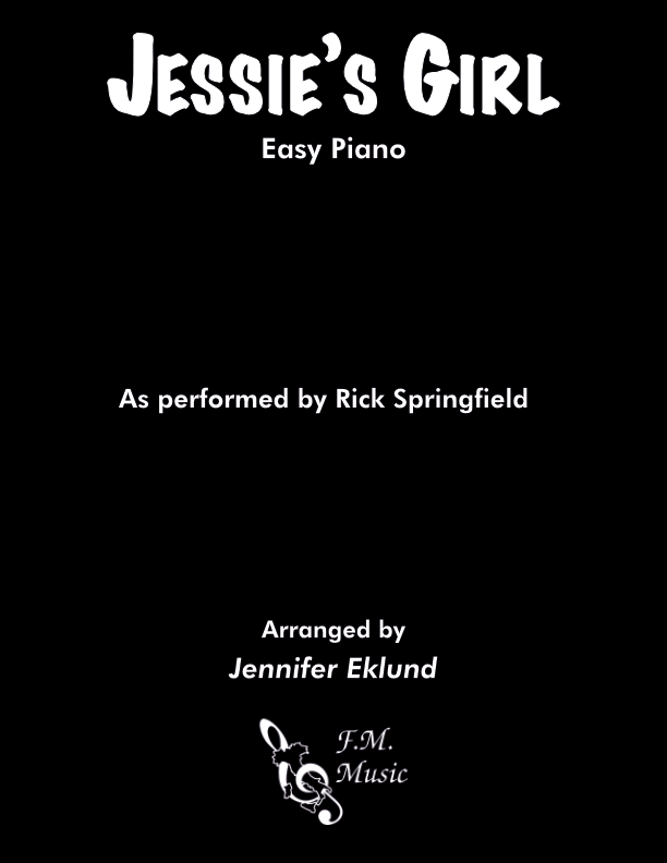 Jessie's Girl (Easy Piano) By Rick Springfield - F.M. Sheet Music - Pop ...