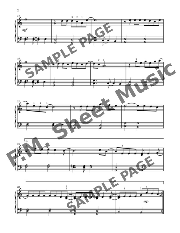 Flowers (Easy Piano) By Miley Cyrus - F.M. Sheet Music - Pop ...