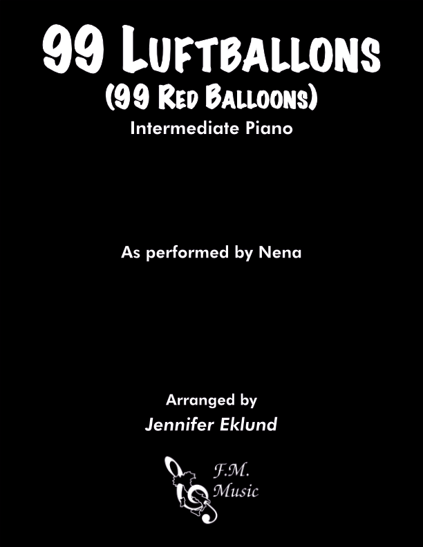 99 Luftballons (Intermediate Piano) By Nena - F.M. Sheet Music - Pop ...