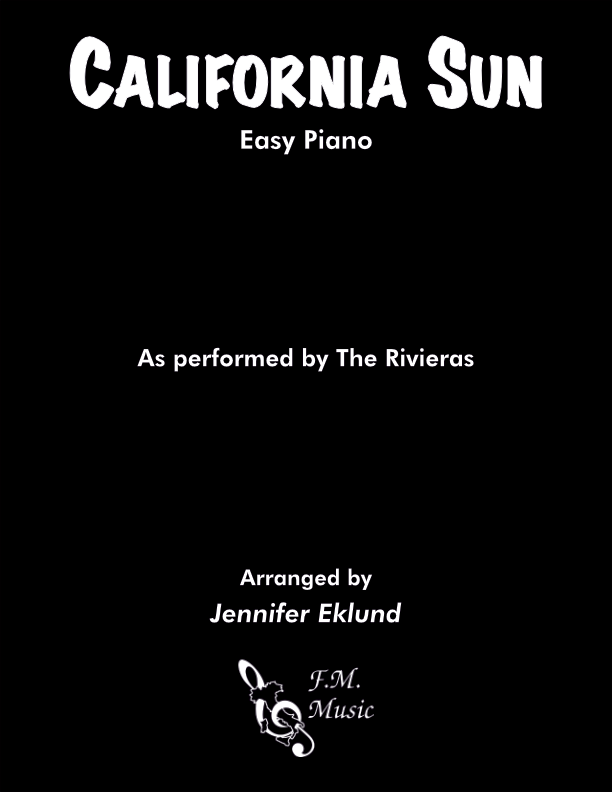 California Sun (Easy Piano) By The Rivieras, Ramones - F.M. Sheet Music ...