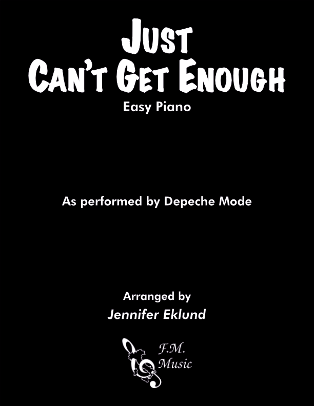 Just Can't Get Enough: Depeche Mode Sheet Music | Piano Pronto Publishing