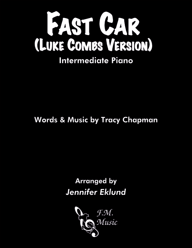 Tracy Chapman: "Fast Car" Piano Sheet Music | Piano Pronto Publishing