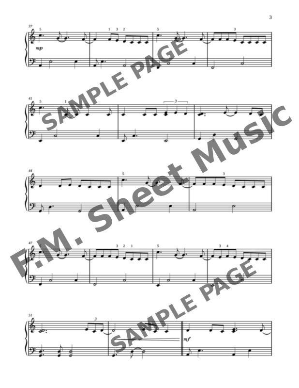 Snow on the Beach (Easy Piano) By Taylor Swift, Lana Del Rey - F.M ...