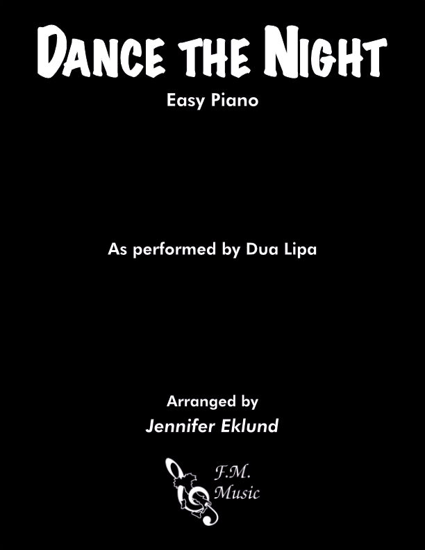Dance the Night (Easy Piano) By Dua Lipa - F.M. Sheet Music - Pop ...