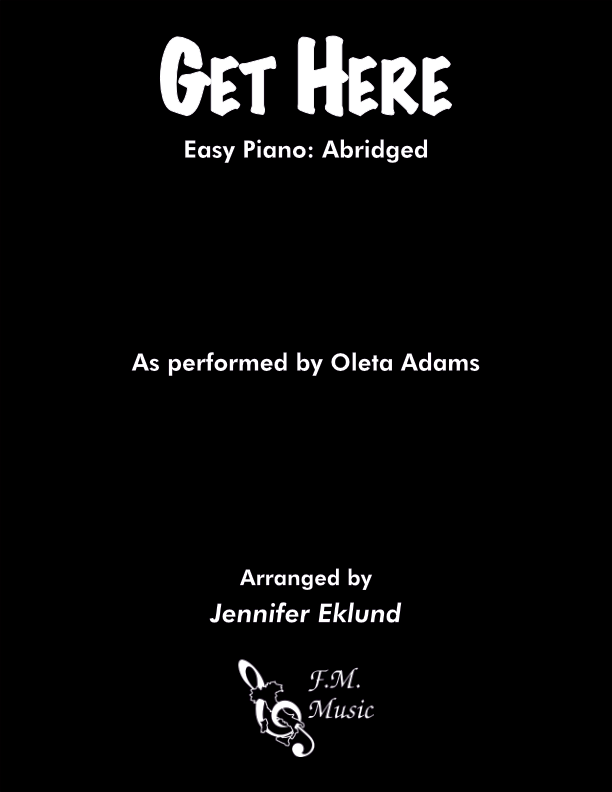 Get Here (Easy Piano) By Oleta Adams, Brenda Russell - F.M. Sheet Music ...