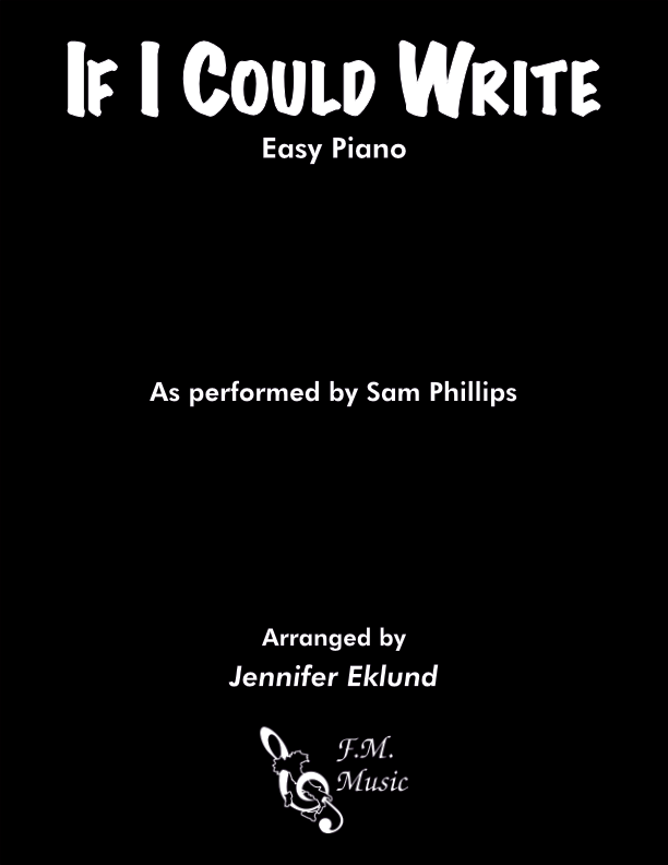 If I Could Write (Easy Piano) By Sam Phillips - F.M. Sheet Music - Pop ...