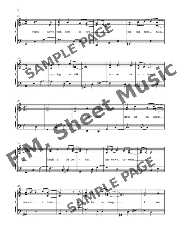 Turn the Lights Back On (Intermediate Piano: Full Version) By Billy ...
