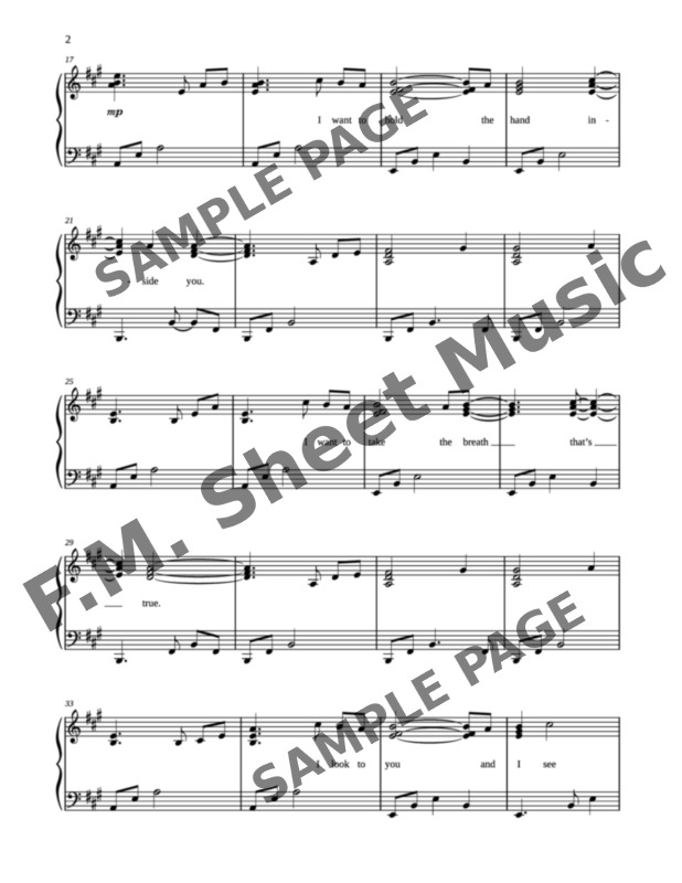 Fade Into You (Intermediate) By Mazzy Star - F.M. Sheet Music - Pop ...