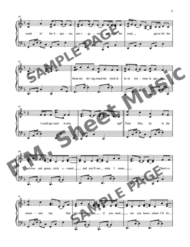Shotgun (Advanced Piano) By George Ezra - F.M. Sheet Music - Pop ...
