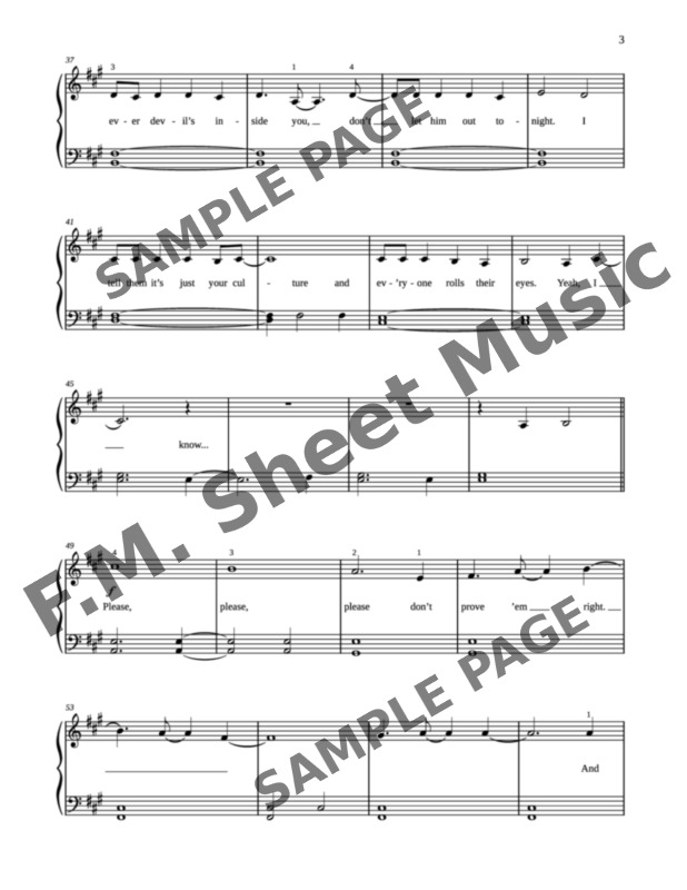 Please Please Please (Early Intermediate Piano) By Sabrina Carpenter ...