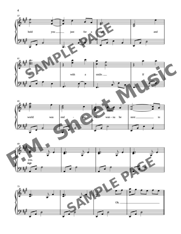Die with a Smile (Intermediate Piano) By Lady Gaga, Bruno Mars - F.M ...