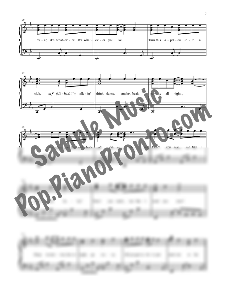 Apt. (Intermediate Piano) By Rosé, Bruno Mars - F.M. Sheet Music - Pop ...