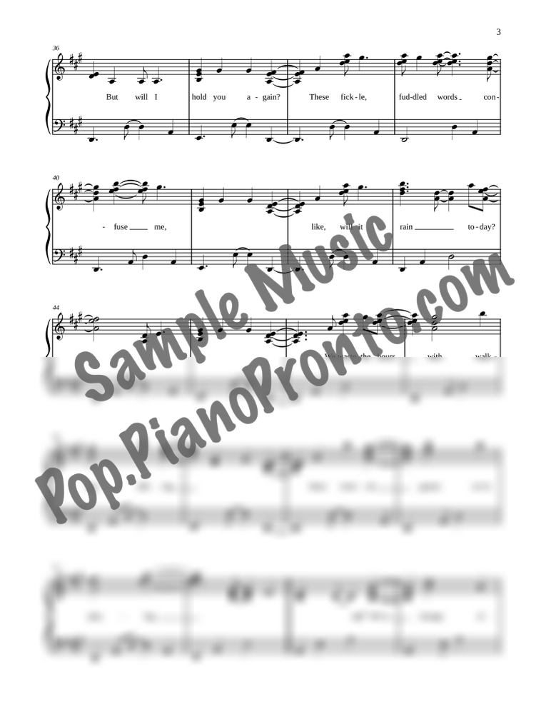 The Space Between (Intermediate Piano) By Dave Matthews Band - F.M ...