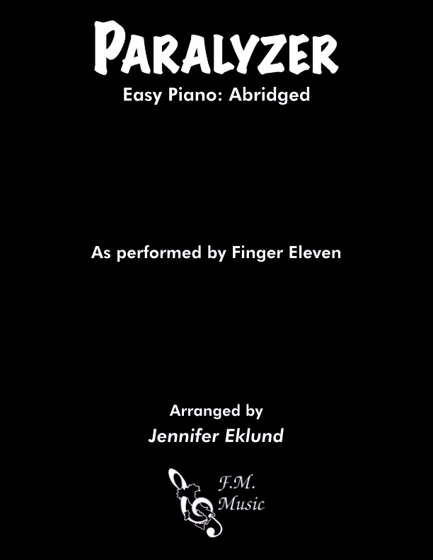 Paralyzer (Easy Piano) By Finger Eleven - F.M. Sheet Music - Pop ...