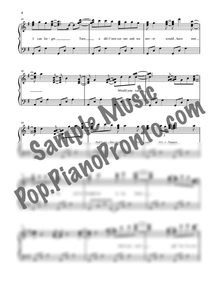 A Different Corner (Intermediate: Lyrical Version) By George Michael ...