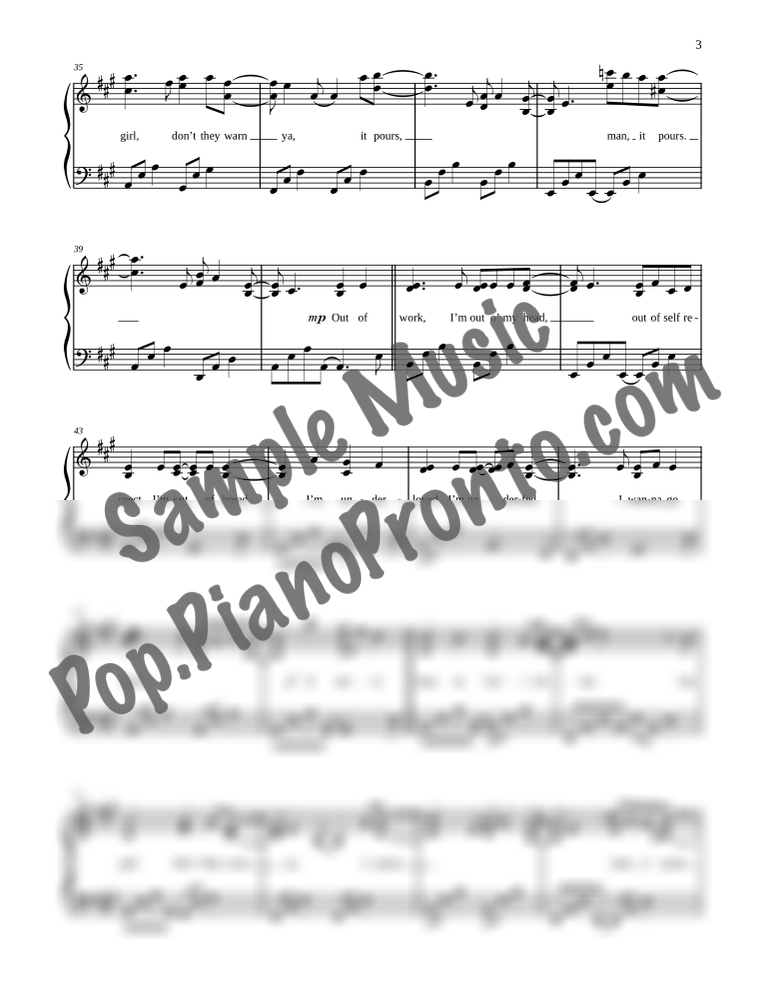 It Never Rains in Southern California (Intermediate Piano) By Albert ...